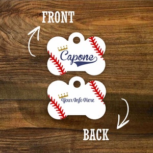 Baseball Dog Tag Double Sided - Customized Dog Tag - Custom Dog Tag ...