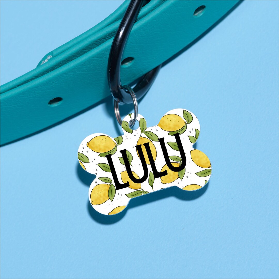 Lulu Lemon 2 Pet Tag Double Sided - Customized Dog Tag - Custom Dog Tag ...
