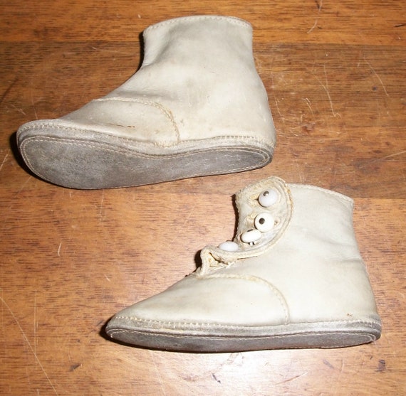 Antique Child's Button Shoes - Gem
