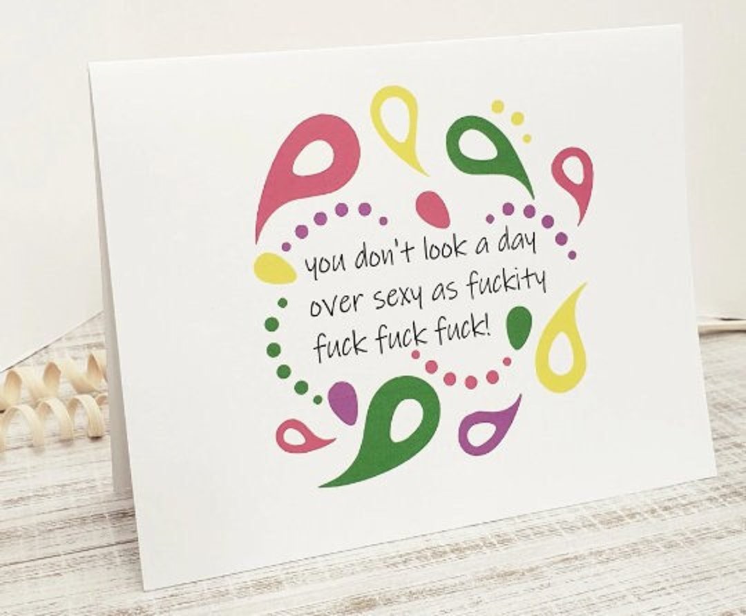 Funny Birthday Card, Humorous Greeting Card, Fun Greeting Card, Snarky ...