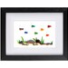 Sea Glass Art Rainbow Fish Seaglass & Pebble Picture Framed Unique ...
