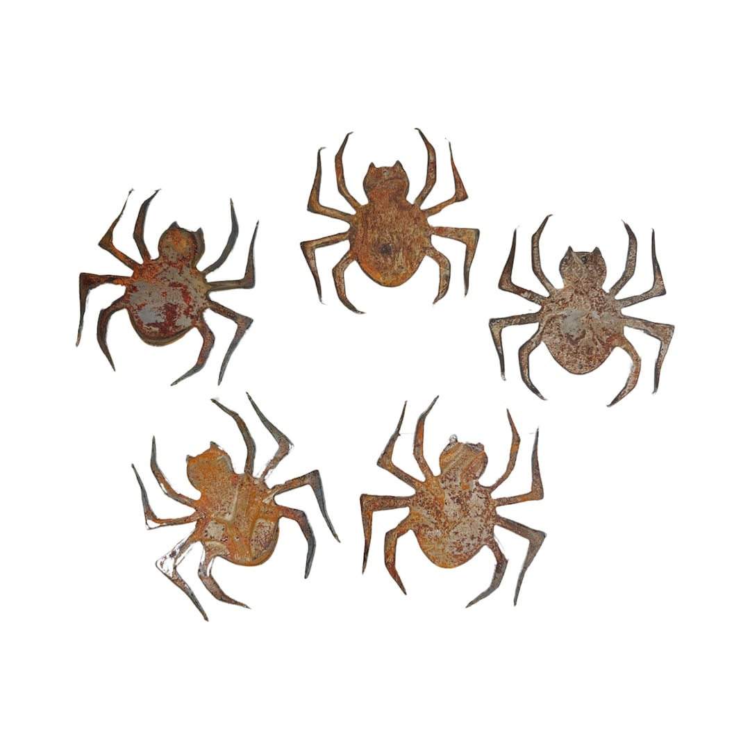 Clearance Metal Spiders Rusted Craft Cutouts - Etsy