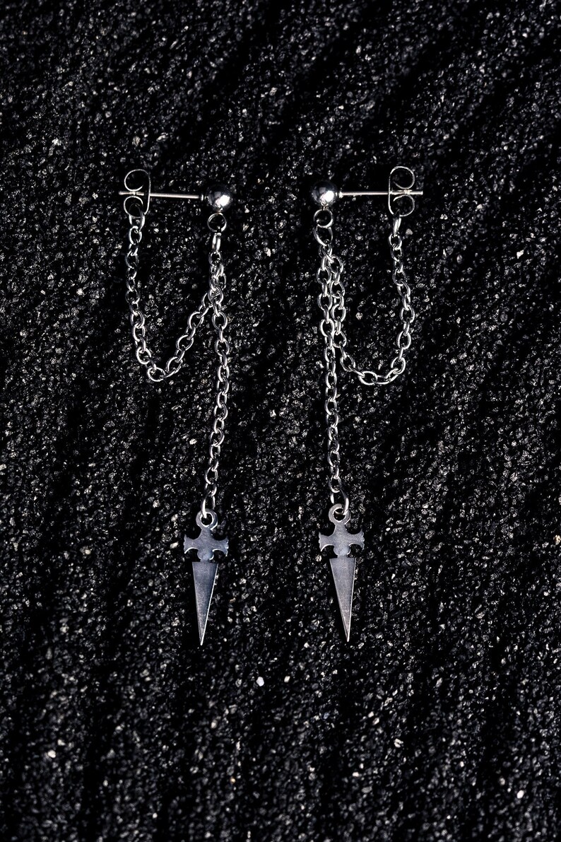 JUDGEMENT CHAIN Earrings Kurapika Hunter X Hunter Chain Hxh - Etsy