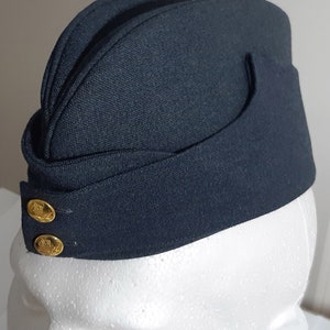 Royal Air Force Side Cap, Side Cap, WW2 Style Hat, Kings Crown Button ...