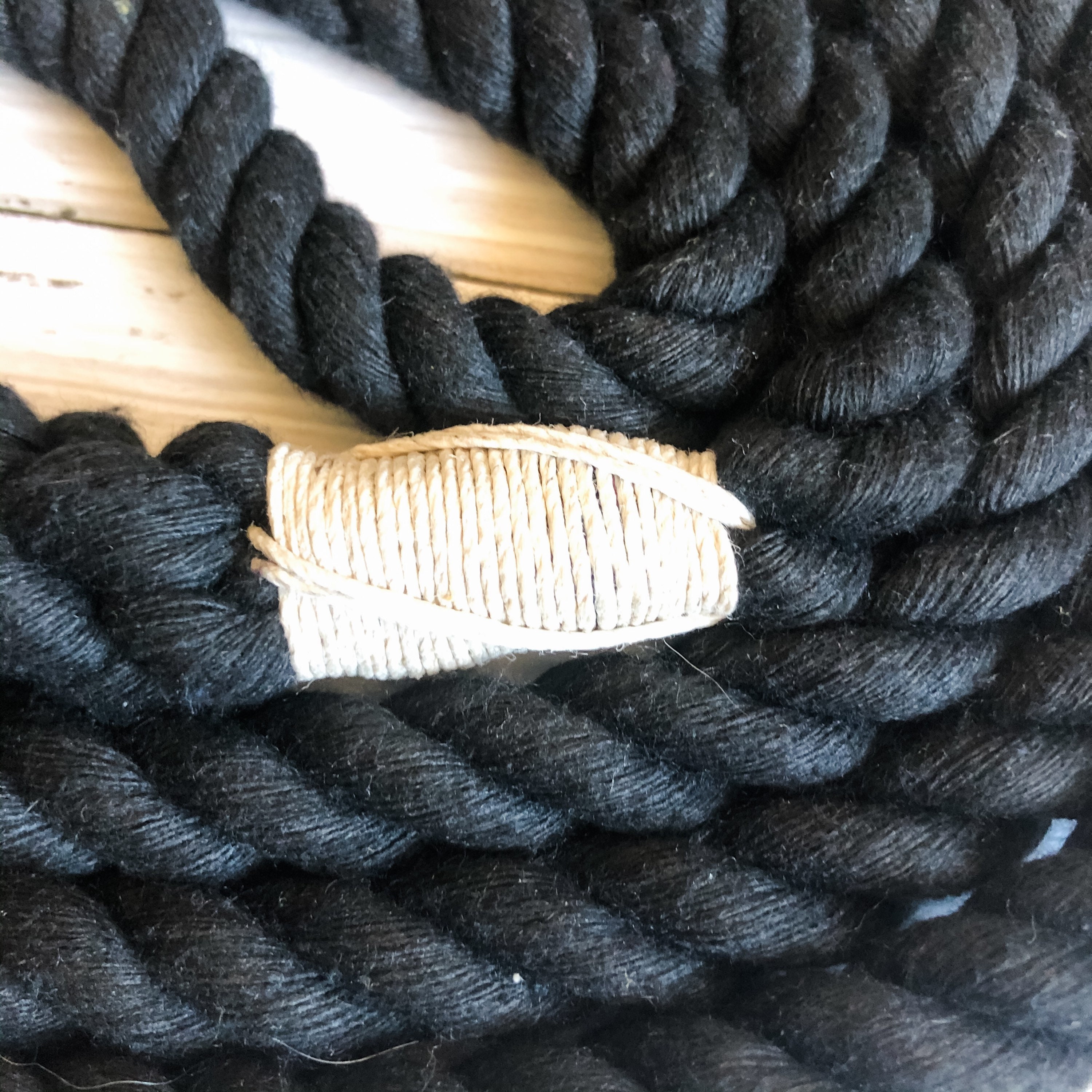 Black Cotton Rope Dog Leash // Upcycled Rope Leash // Cotton | Etsy