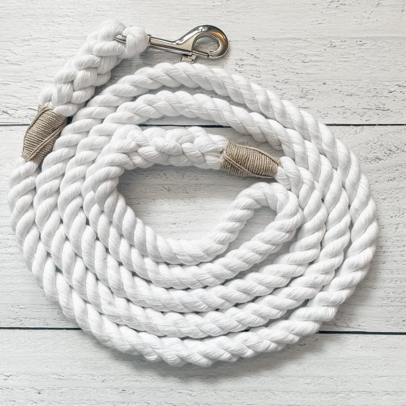 White Leash - Etsy