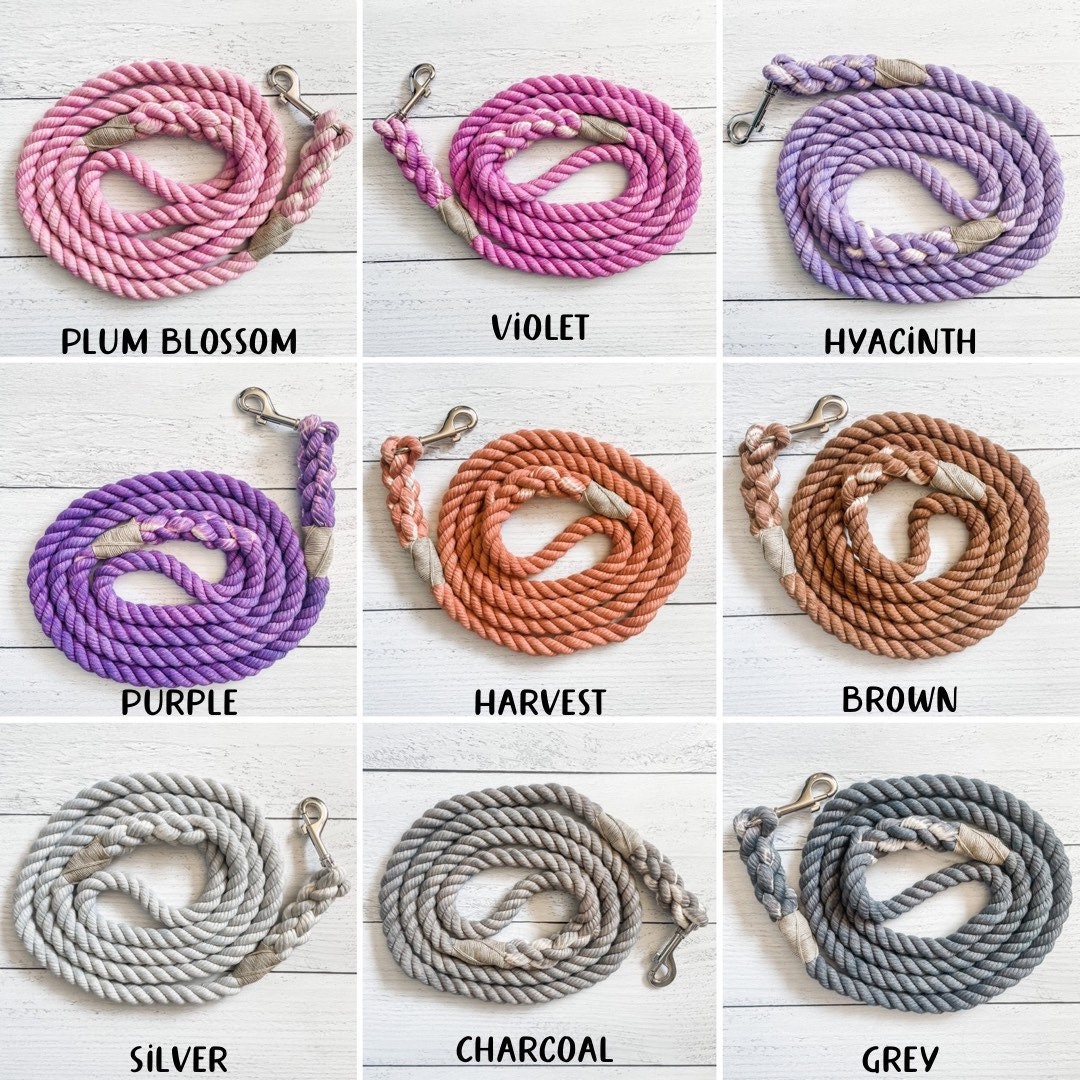 Cotton Rope Clasp Dog Collar // Female Dog Collar // Male Dog | Etsy