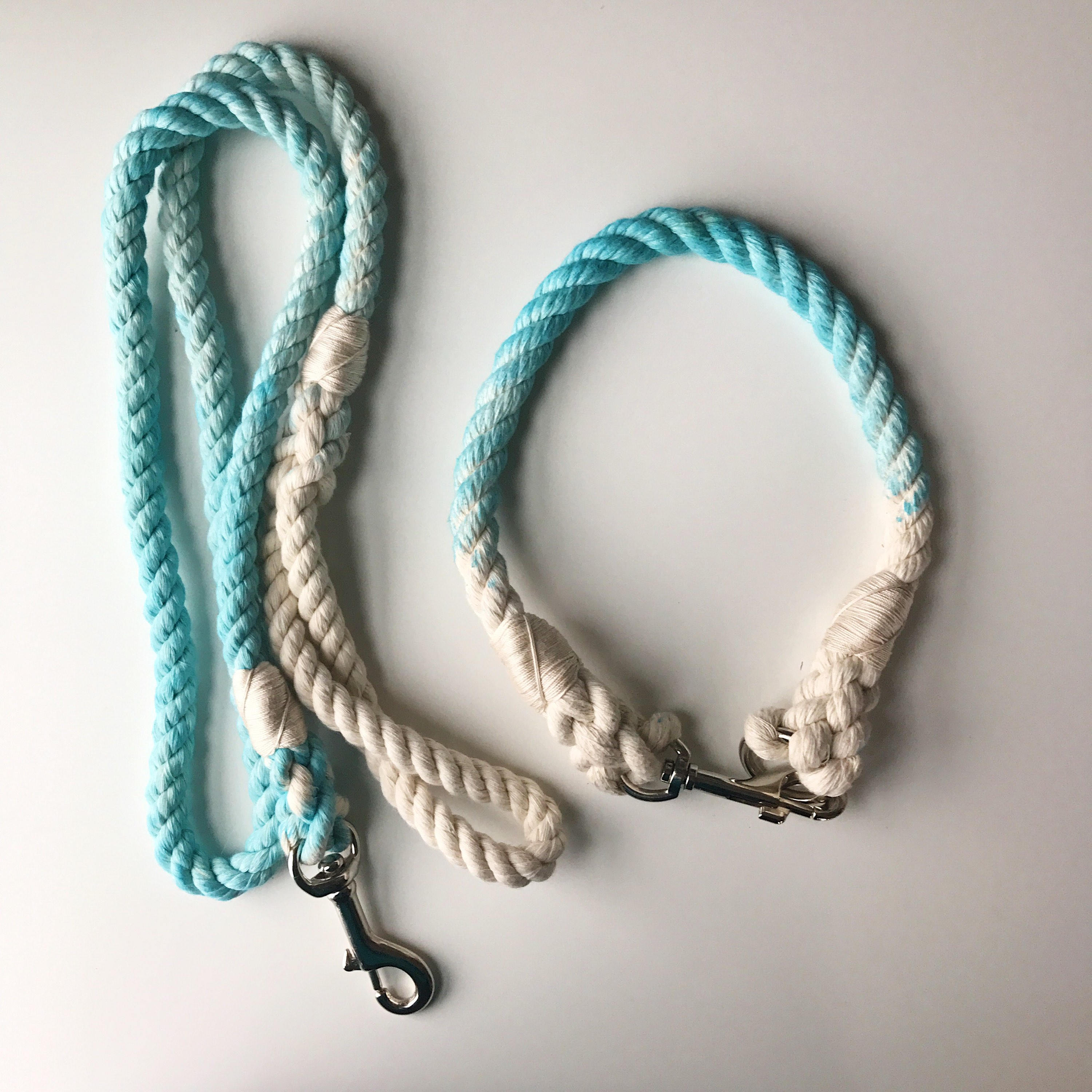 Cotton Rope Clasp Dog Collar // Female Dog Collar // Male Dog | Etsy