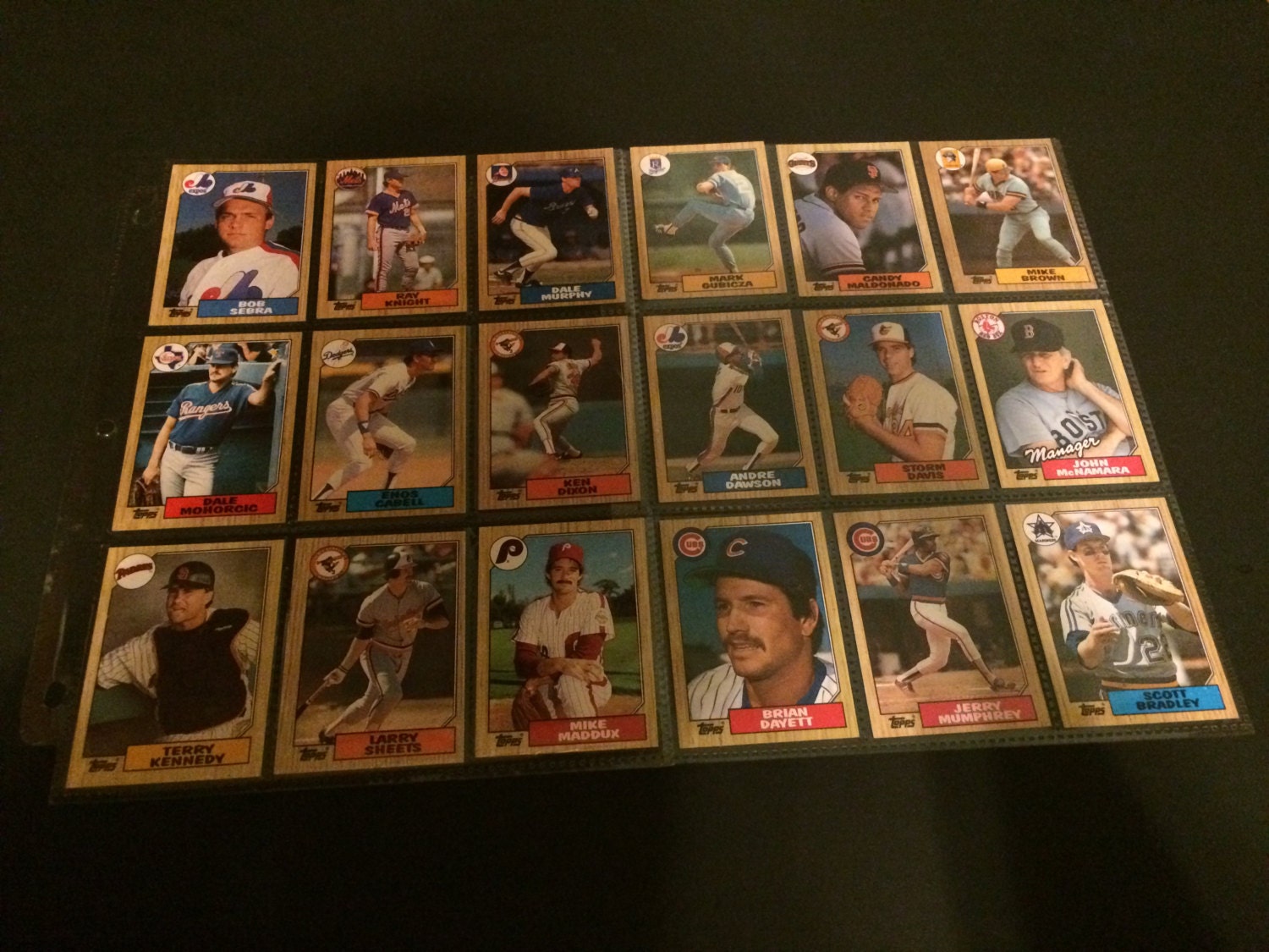 1987 Topps Chewing Gum Inc. Baseball Trading Cards Set Of 75 Cards - Etsy