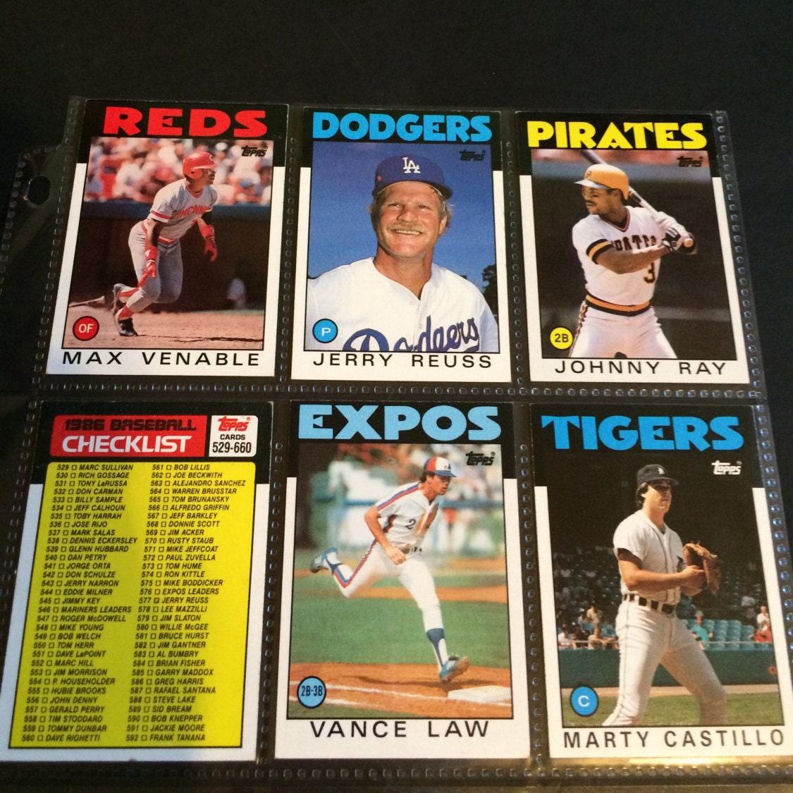 Vintage 1986 Topps Collectible Baseball Cards Set Of 15 Cards - Etsy