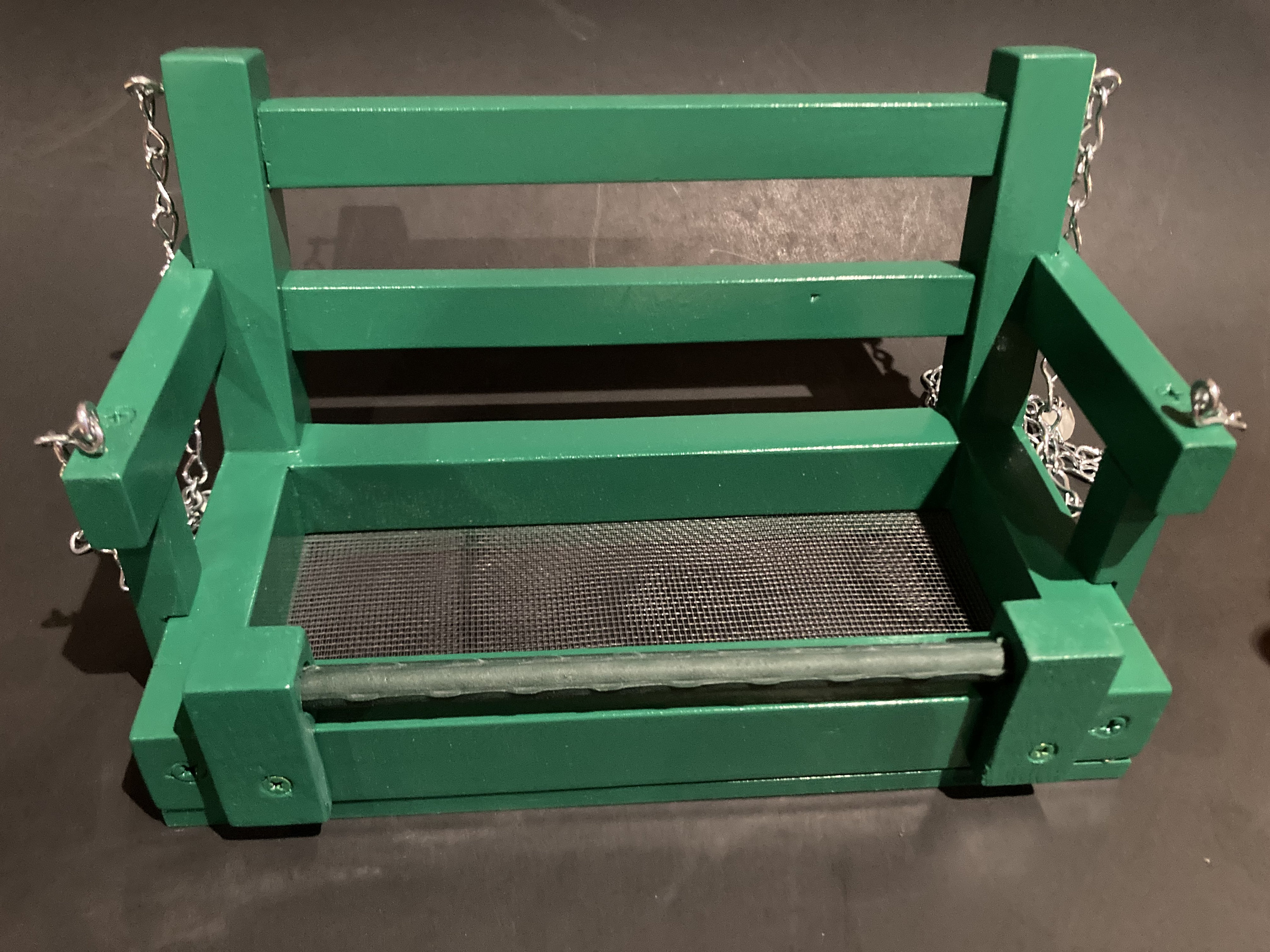 Porch Swing Bird Feeder (green Color) Approx. 9" L X 4 3/4" W X 5 1/4 ...