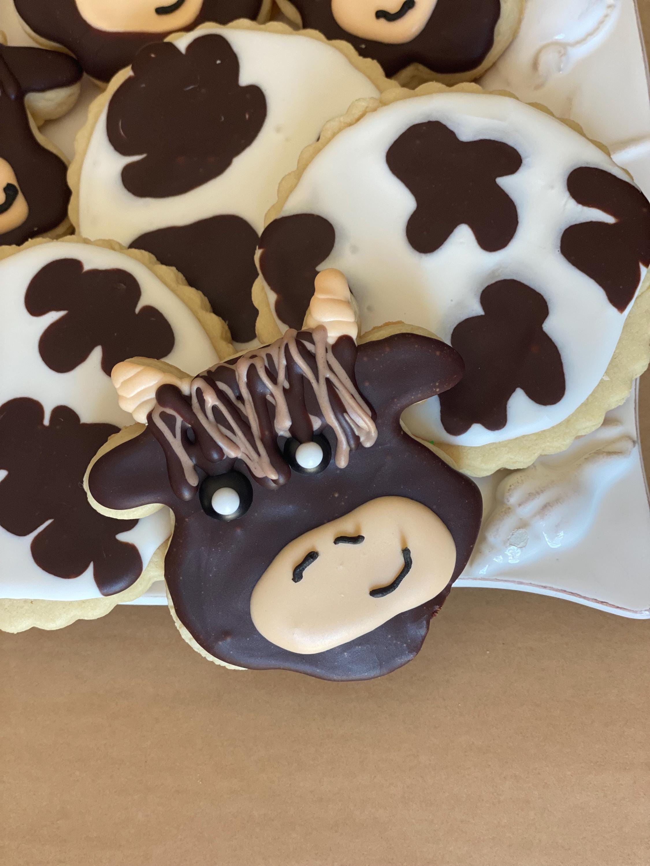 Cow Themed Cookies - Etsy