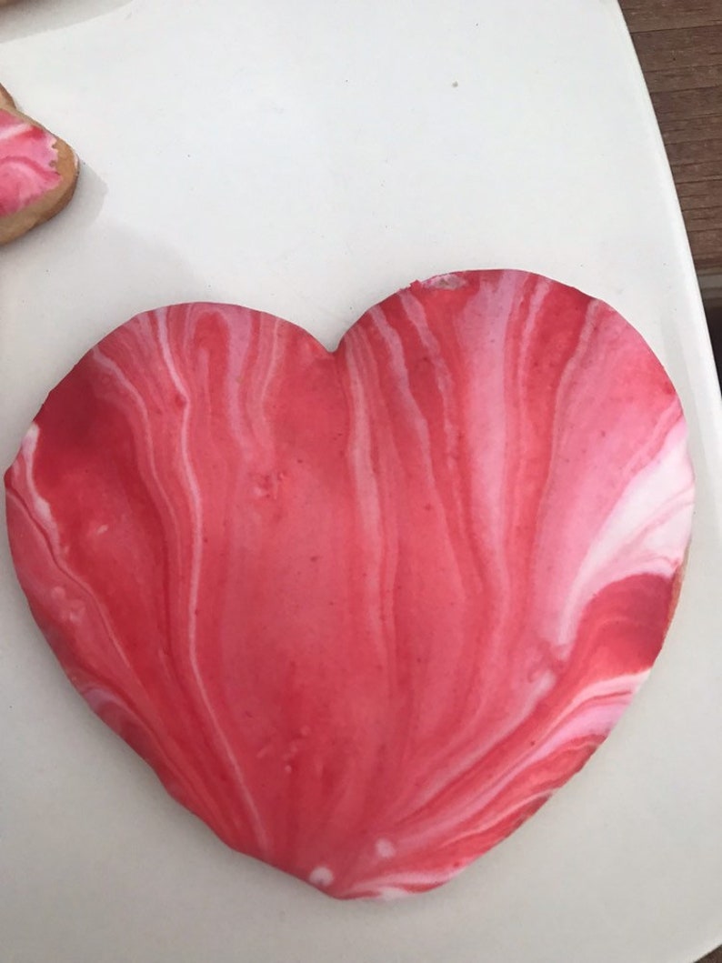 Marbled Valentine Heart Cookies - Etsy
