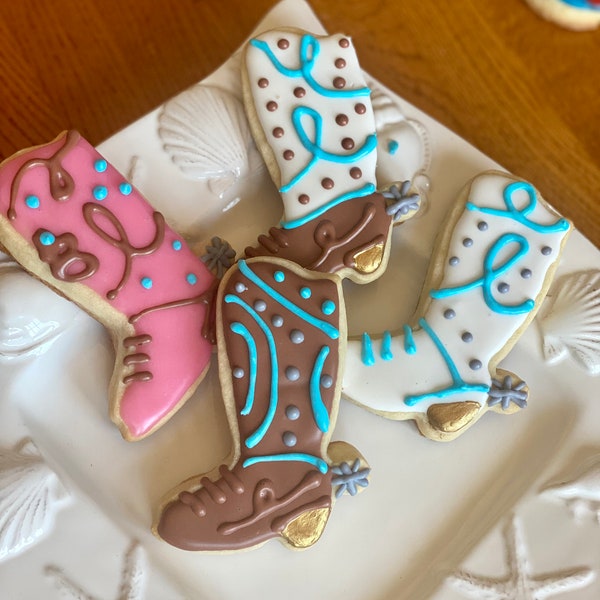 Cowboy Boot Cookies - Etsy