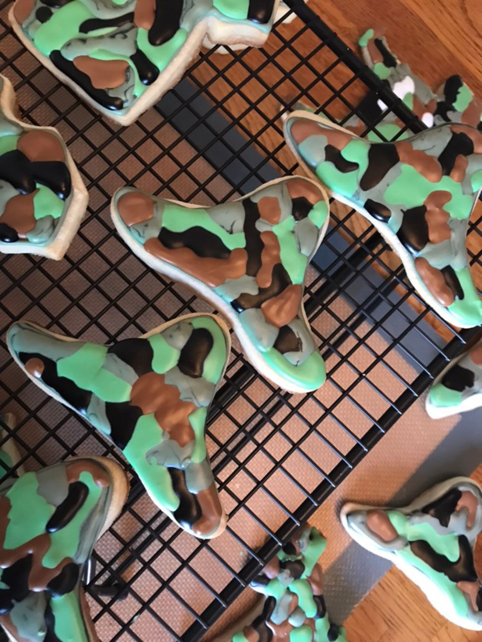 Camouflage Cookies - Etsy