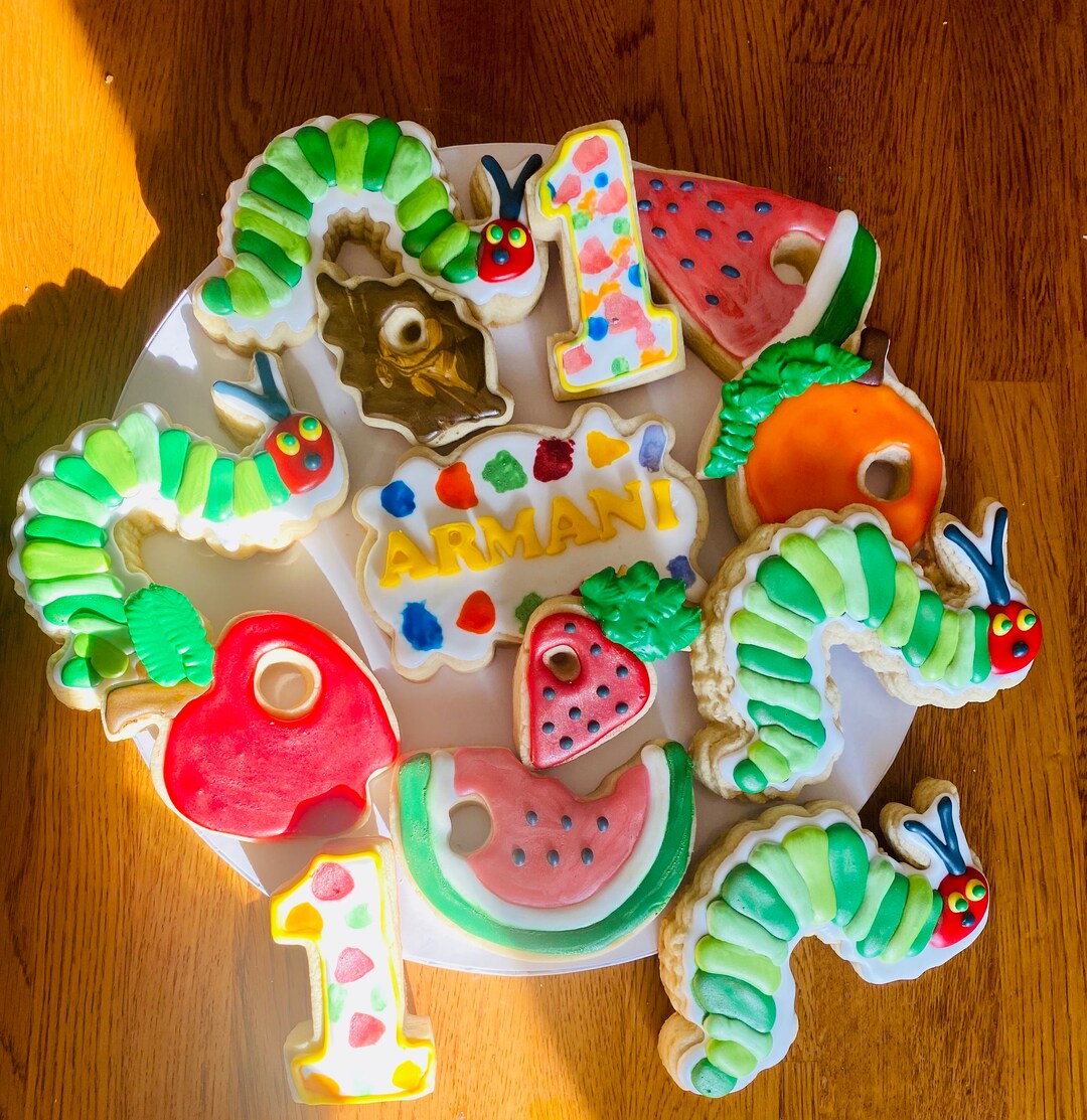 Caterpillar Cookies - Etsy