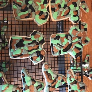 Camouflage Cookies - Etsy