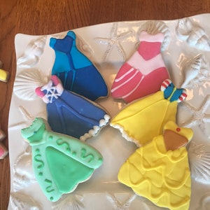 Princess Dress Cookies - Etsy