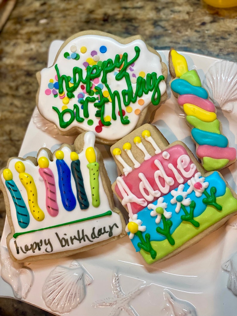 Happy Birthday Cookies - Etsy