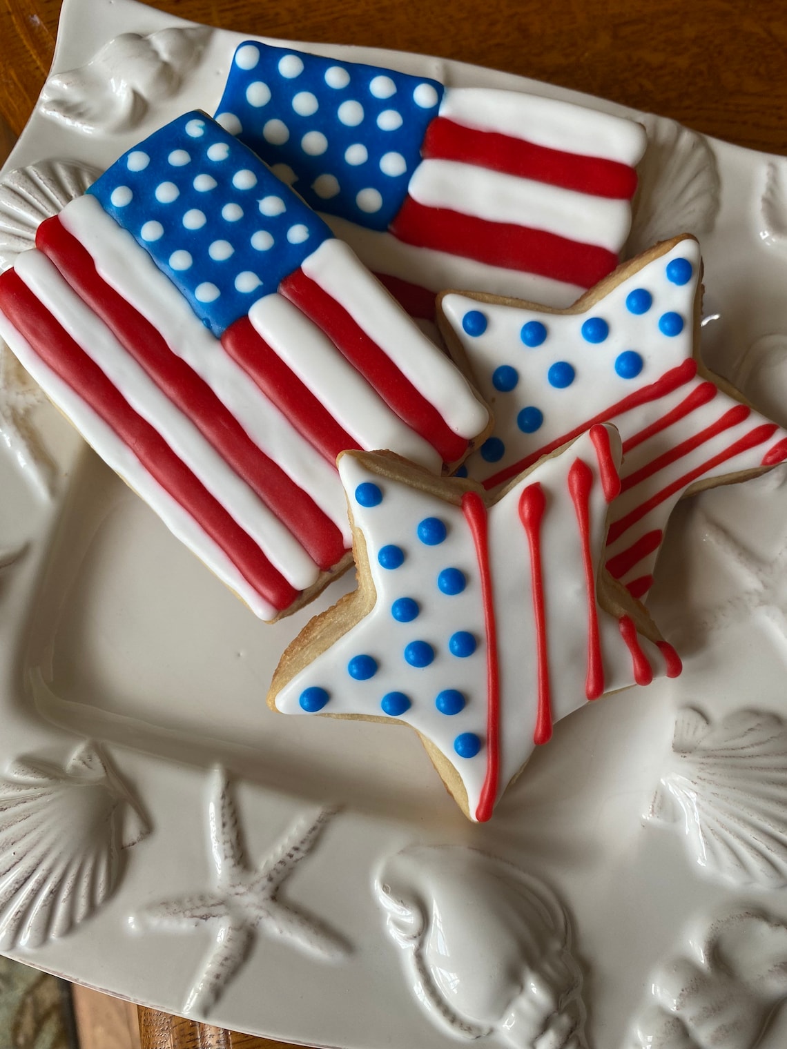 American Flag and Star Cookies - Etsy