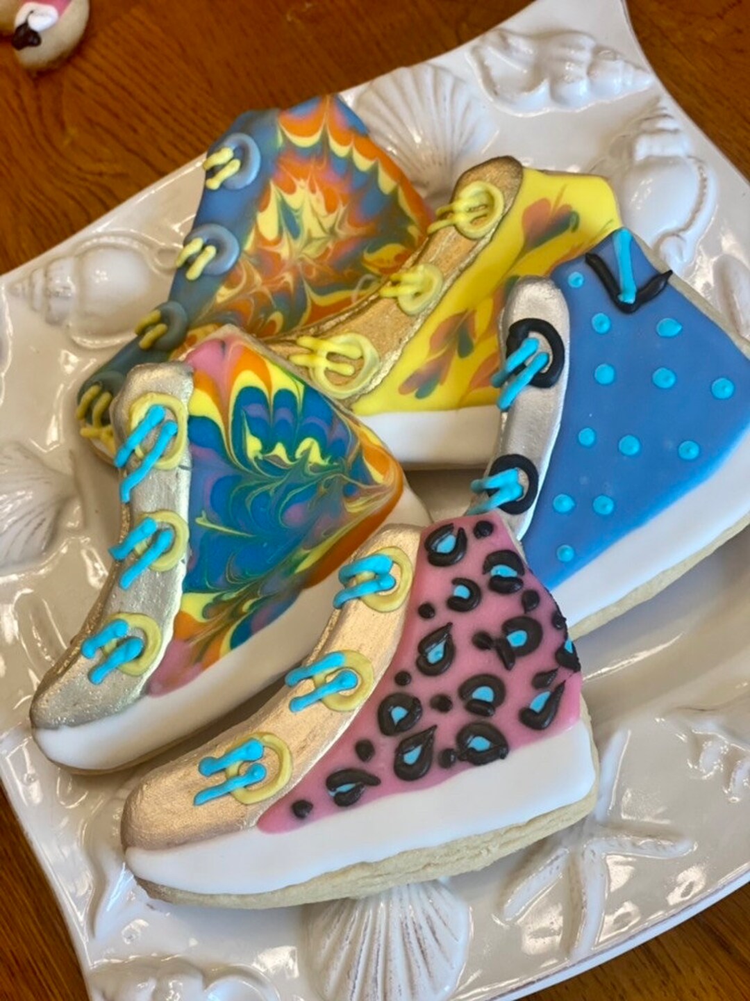 Sneaker Tennis Shoe Cookie - Etsy