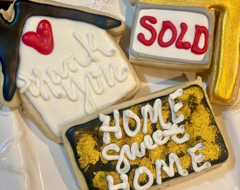 One Dozen Open House Cookies, Open House Cookies, Realtor Cookies, New ...