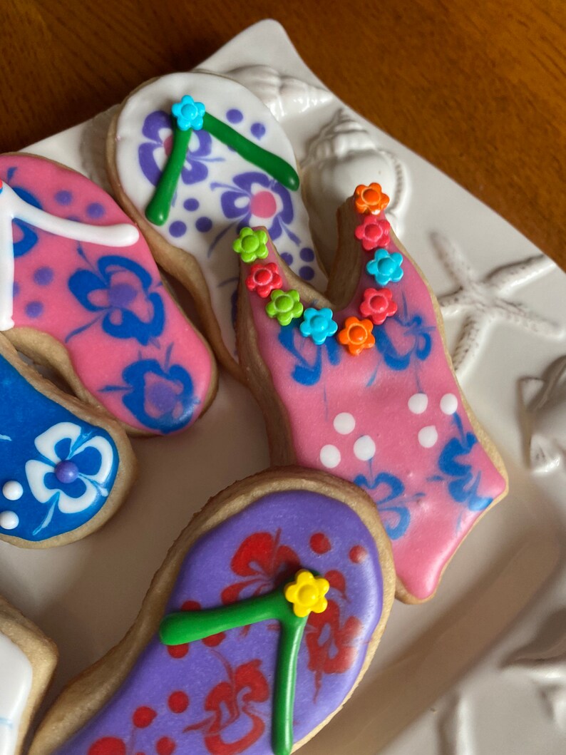 Summertime Theme Cookies. Beach Balls Palm Trees Swimsuit - Etsy