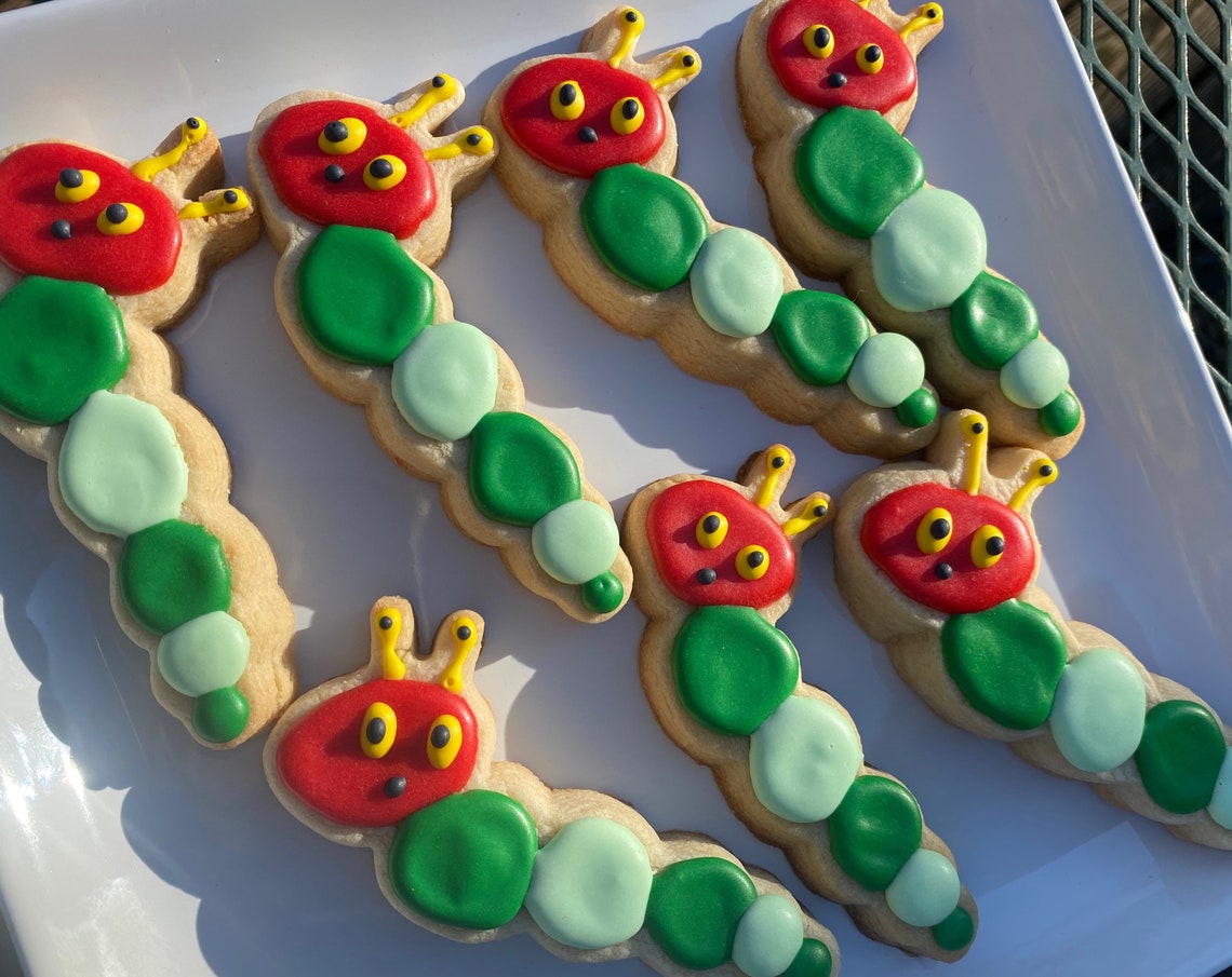 Caterpillar Cookies - Etsy