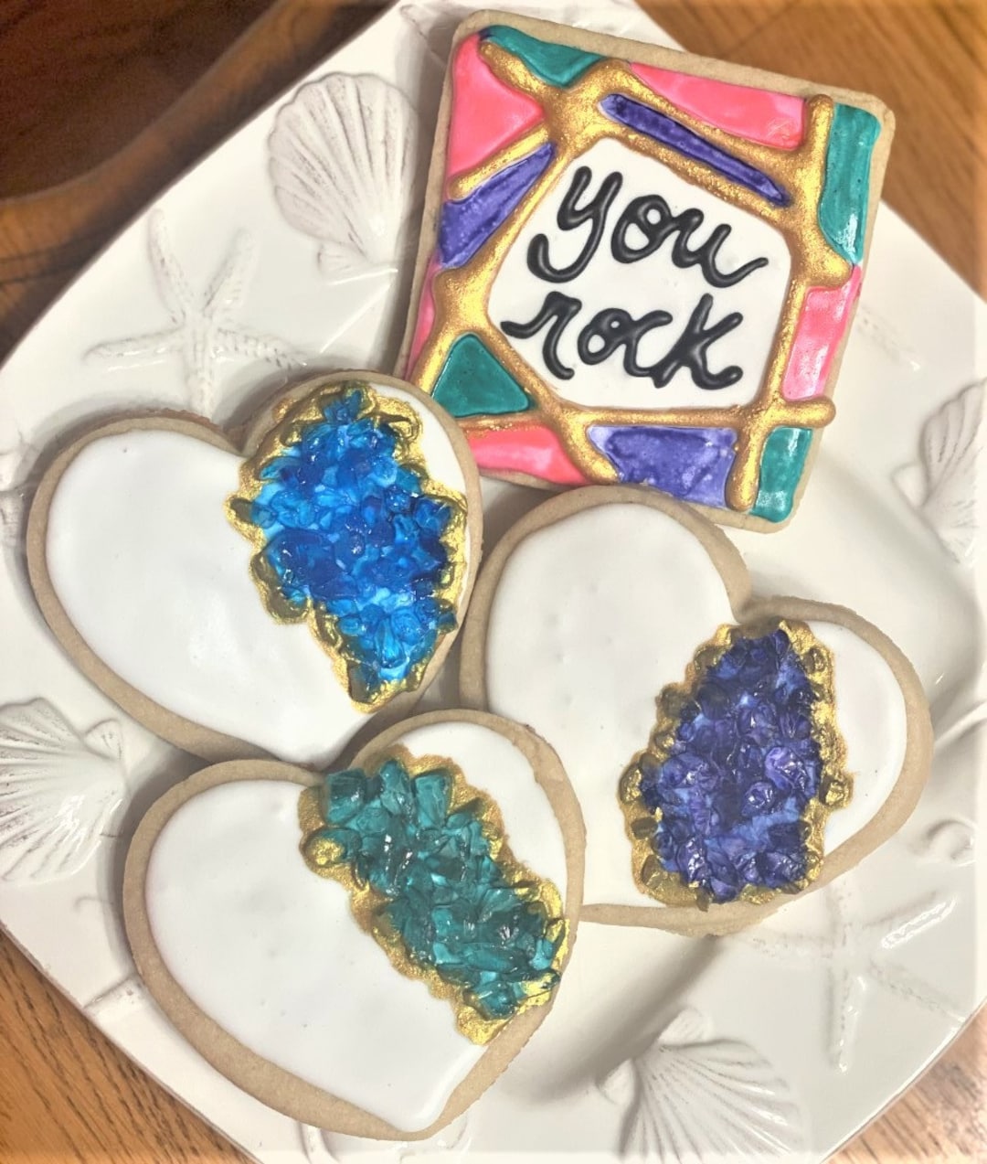 You Rock Geode Cookies - Etsy