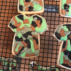 Camouflage Cookies - Etsy