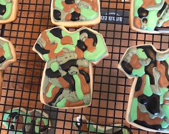 Camouflage Cookies - Etsy