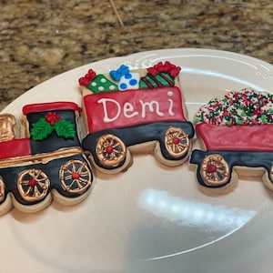 Christmas Train Cookies - Etsy