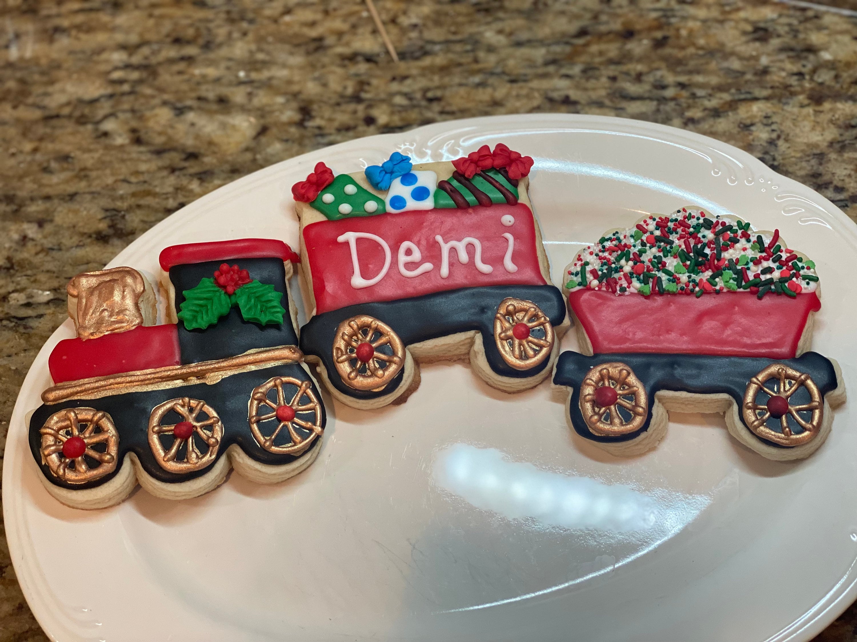 Christmas Train Cookies - Etsy
