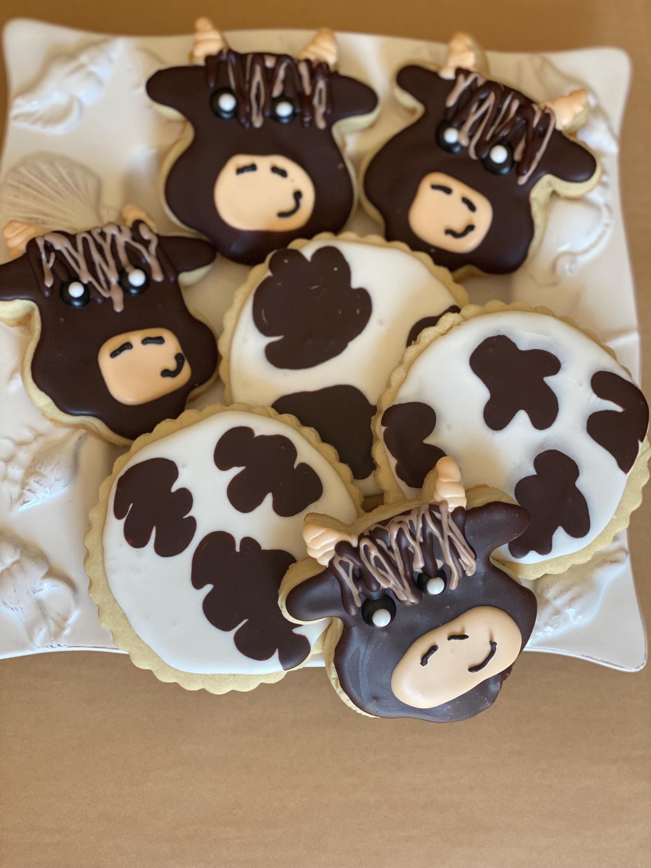 Cow Themed Cookies - Etsy