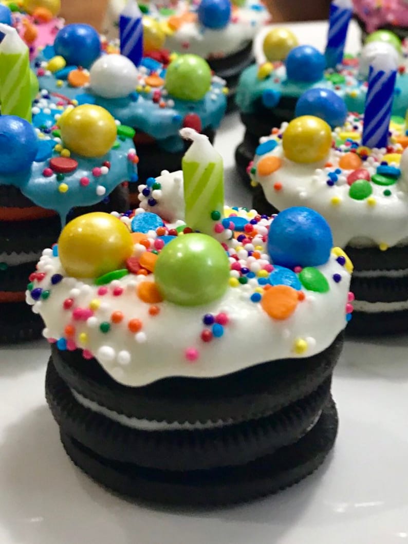 Double Stacked Cookie Birthday Cake - Etsy