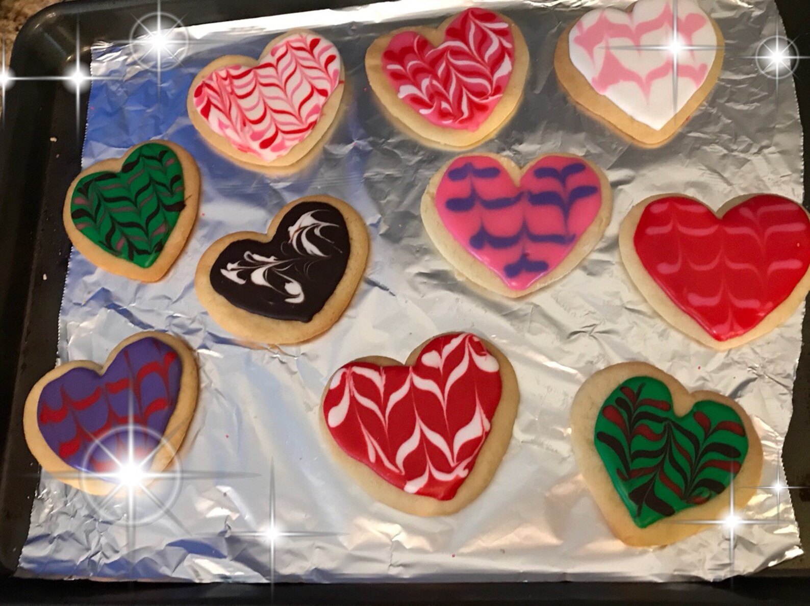 Assorted Heart cookies | Etsy