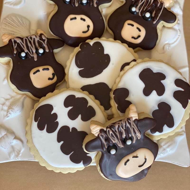Cow Cookies - Etsy