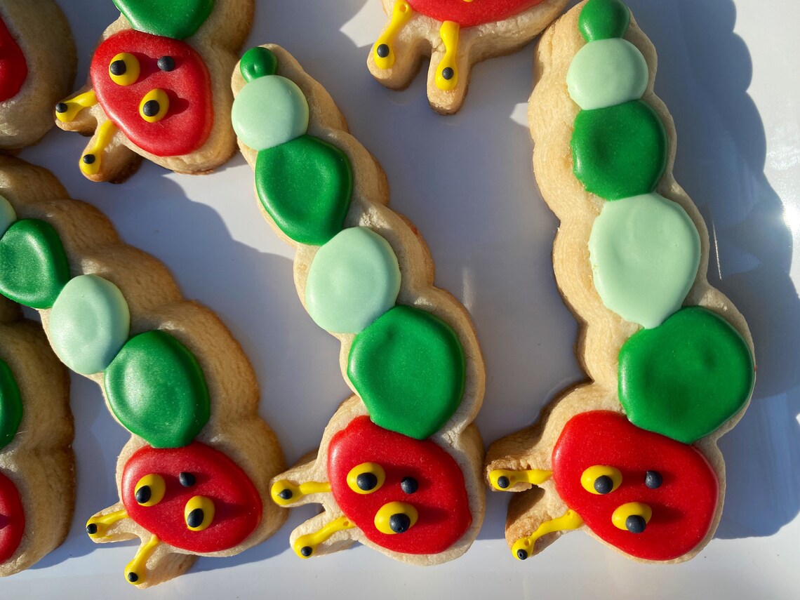 Caterpillar Cookies | Etsy
