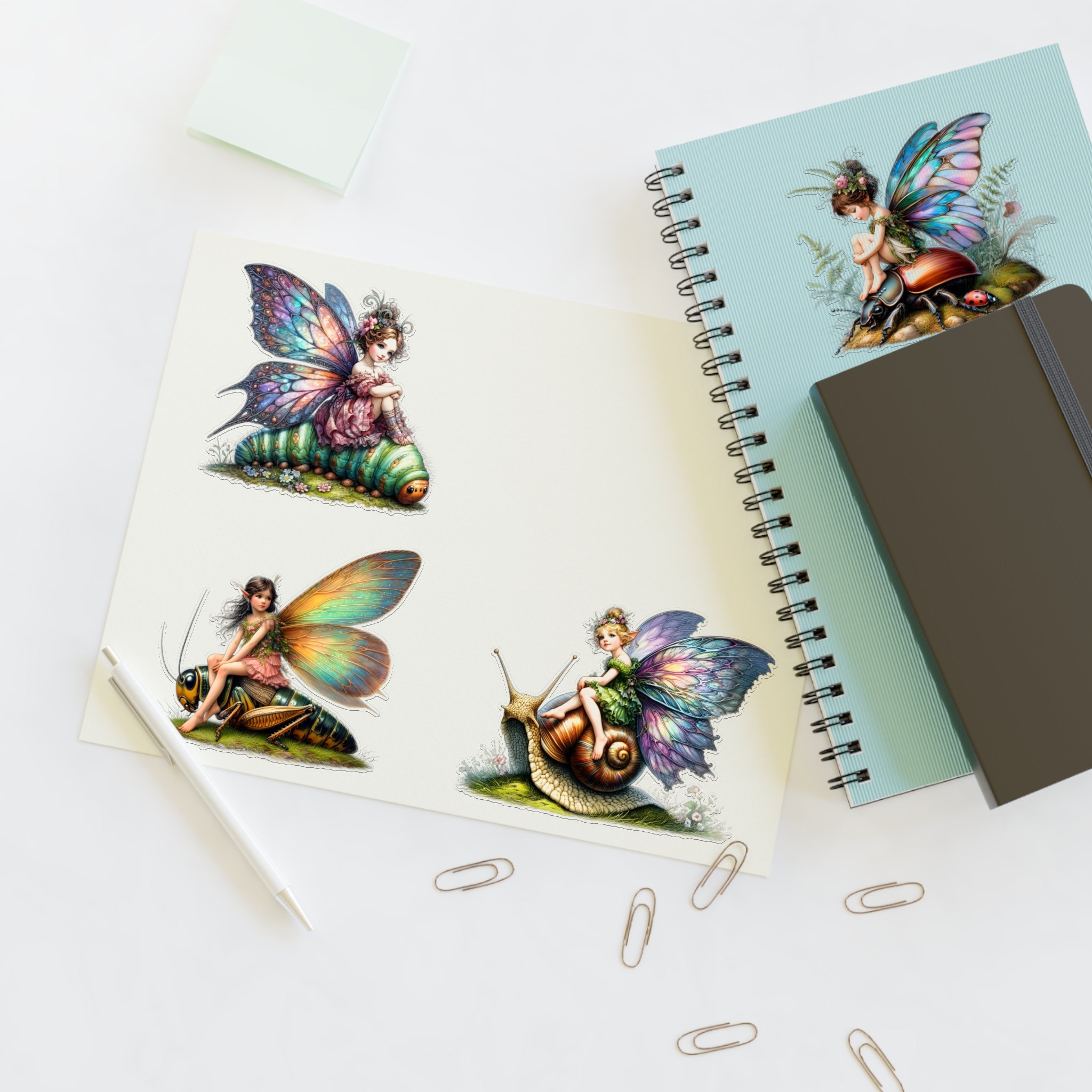 Enchanted Forest Friends, Fairy Sticker, Fantasy Sticker, Laptop ...