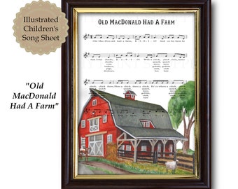 Old Macdonald Print - Etsy