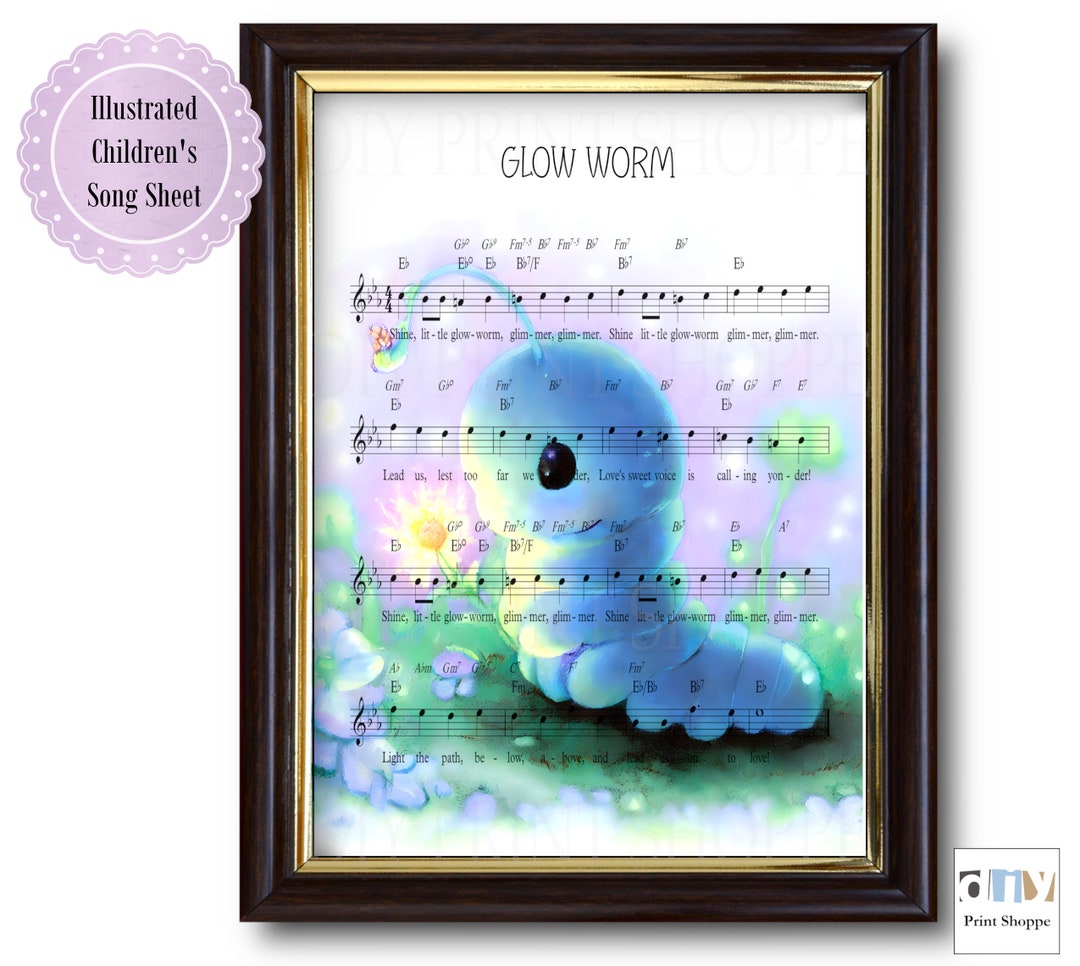 Glow Worm, Nursery Art, Classroom Decor, Preschool Decor, Kindergarten ...