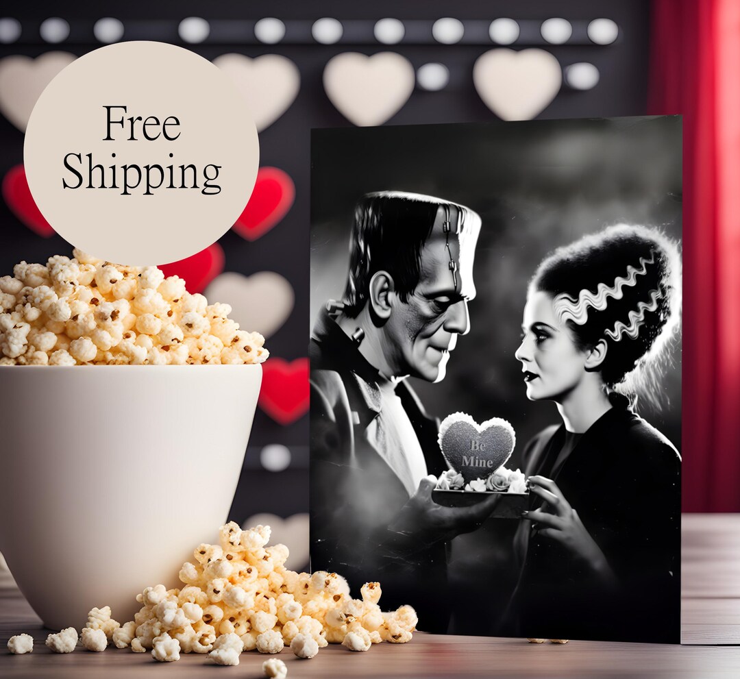 Frankenstein Valentine Card: Gothic Horror Romance - Etsy