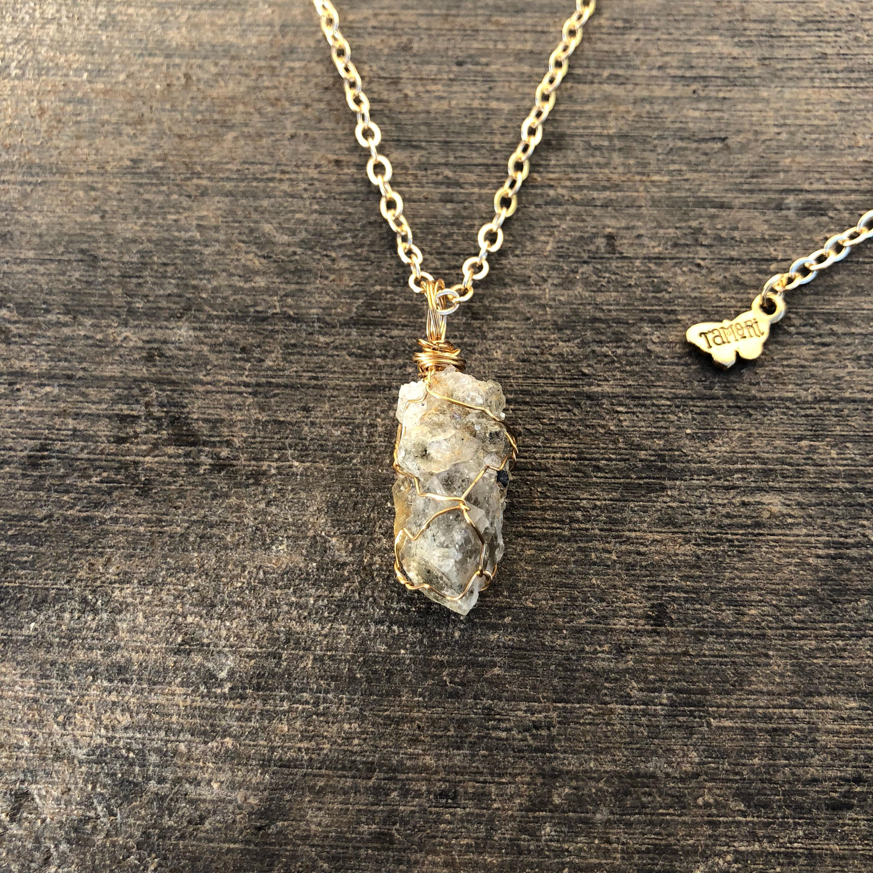 Wire-wrapped Lodestone Necklace