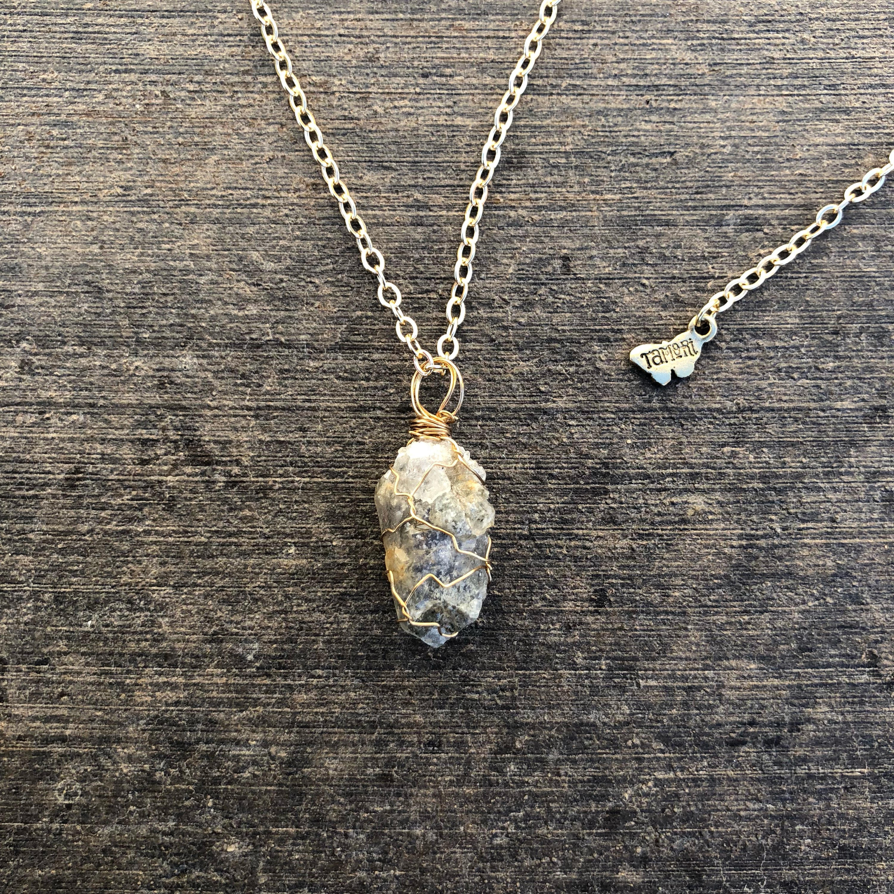 Wire-wrapped Lodestone Necklace