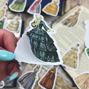 Victorian Ladies Die Cut Ephemera and Sticker Flakes Themed Journal ...