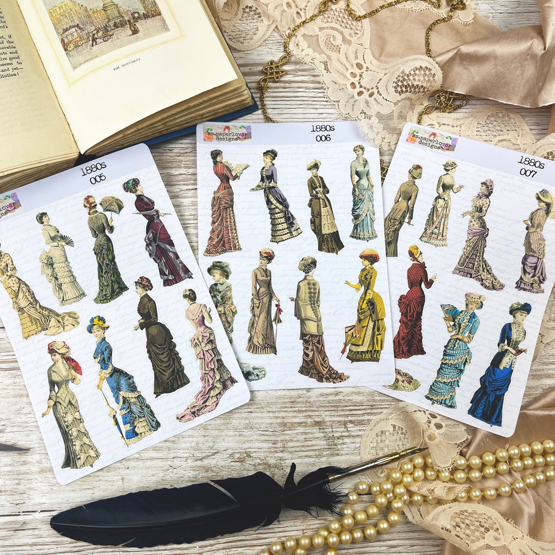1880s Victorian Sticker Sheets Vintage Antique Stickers Journal Junk ...