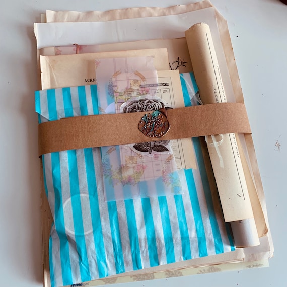 Junk Journal Kit Large Size Vintage Papers Ephemera | Etsy