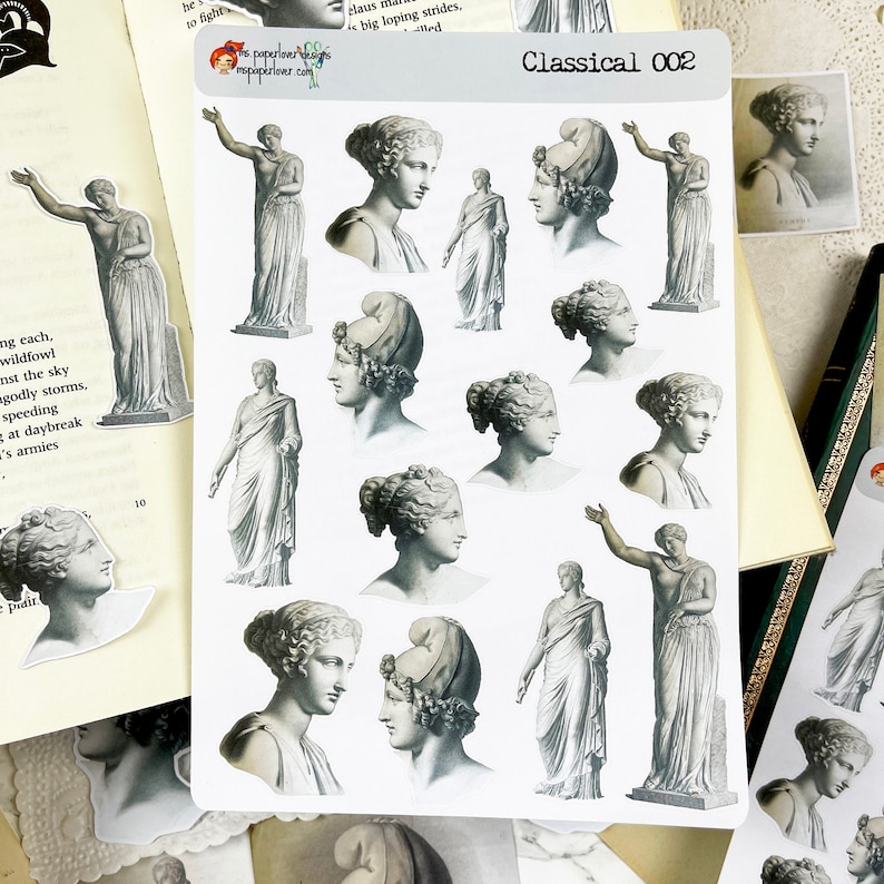 Classical Stickers Greco-roman Style Collection for Planners, Journals ...