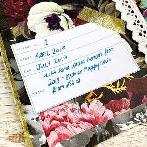 Journal Index Cards Library Style Cards and Stickers for Journals - Etsy