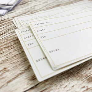 Journal Index Cards Library Style Cards and Stickers for Journals - Etsy
